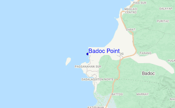 Badoc Point Surf Forecast and Surf Report