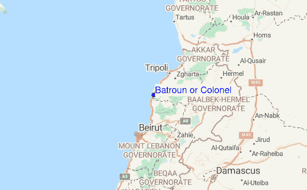 Batroun or Colonel Surf Forecast and Surf Reports (Lebanon, Lebanon)