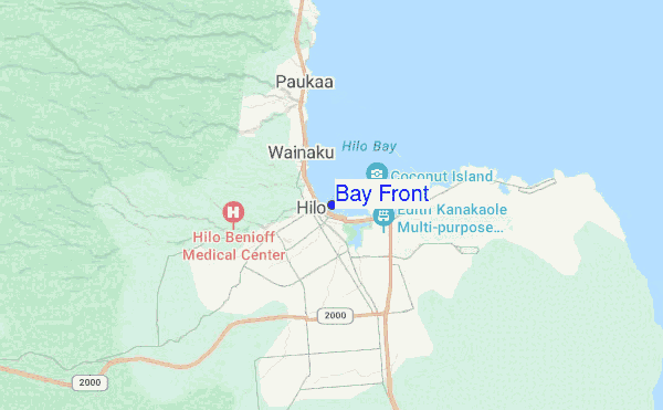 Bay Front 48 hour detailed Surf Forecast