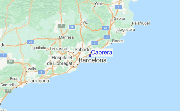 Cabrera Surf Forecast and Surf Reports (Catalunia, Spain)