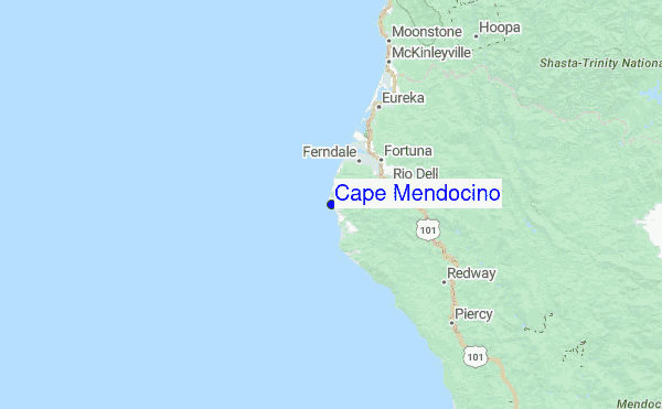 Cape Mendocino Surf Forecast and Surf Reports (CAL - Humboldt, USA)
