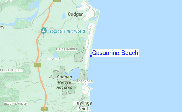 Casuarina Beach Surf Forecast and Surf Report