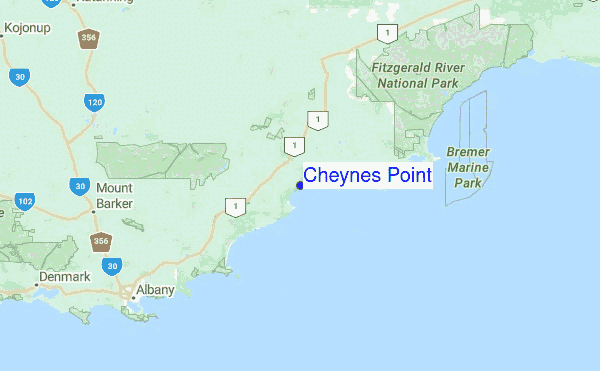 Cheynes Point Surf Forecast and Surf Reports (WA - Far South, Australia)
