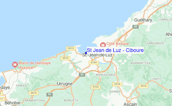 St Jean de Luz - Ciboure Surf Forecast and Surf Report