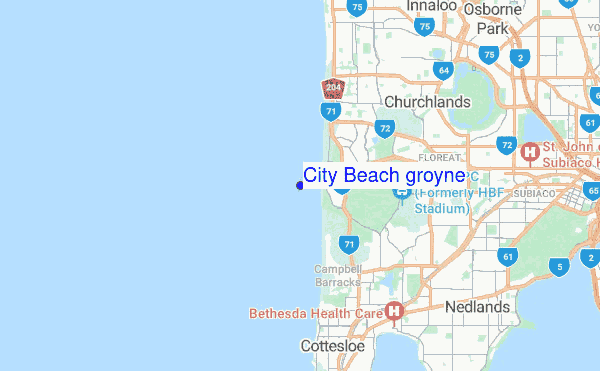 City Beach groyne 48 hour detailed Surf Forecast