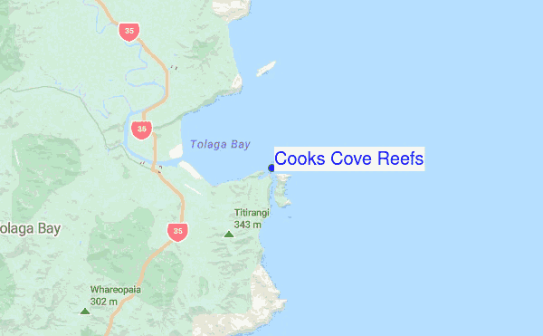 Cooks Cove Reefs 48 hour detailed Surf Forecast