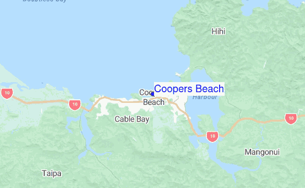 Coopers Beach 48 hour detailed Surf Forecast