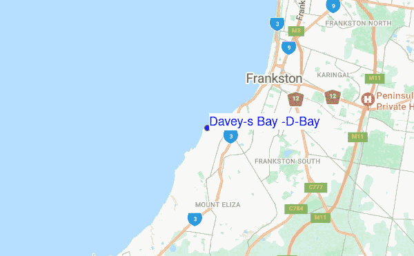Davey's Bay (D-Bay) Surf Forecast and Surf Report