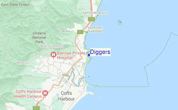 Diggers Surf Forecast and Surf Report