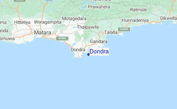 Dondra Surf Forecast and Surf Report