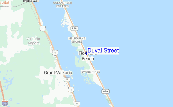 Duval Street 48 hour detailed Surf Forecast