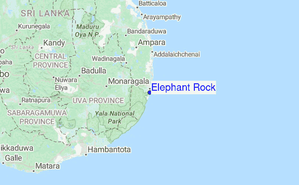 Elephant Rock Surf Forecast and Surf Reports (East, Sri Lanka)