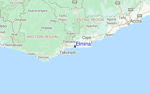 Elmina Surf Forecast and Surf Reports (Gold Coast, Ghana)