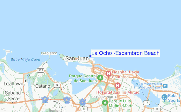 La Ocho (Escambron Beach) Surf Forecast and Surf Reports (Puerto Rico ...