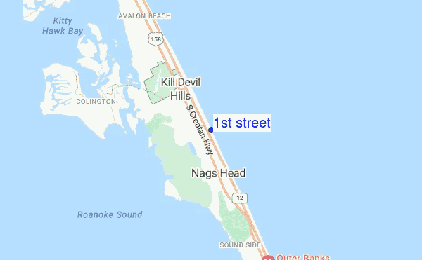 1st street 48 hour detailed Surf Forecast