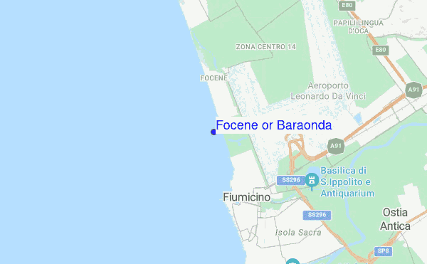 Focene or Baraonda 48 hour detailed Surf Forecast