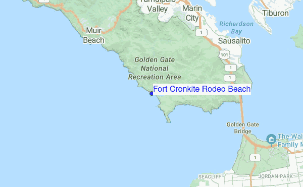 Fort Cronkite Rodeo Beach Surf Forecast and Surf Report