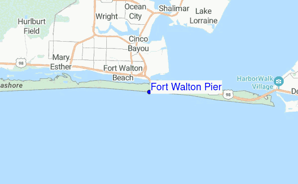 Fort Walton Pier Surf Forecast and Surf Report