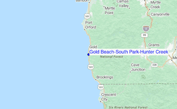 Golden Beach Oregon Map
