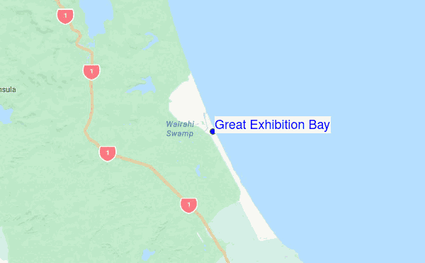 Great Exhibition Bay Surf Forecast and Surf Report