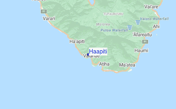 Haapiti 48 hour detailed Surf Forecast