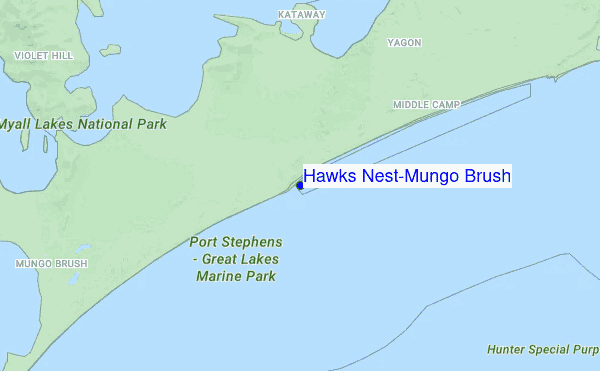 Hawks Nest-Mungo Brush 48 hour detailed Surf Forecast