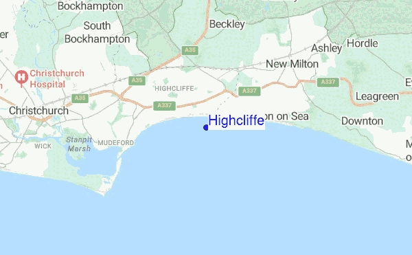 Highcliffe Surf Forecast and Surf Reports (South Coast, UK)