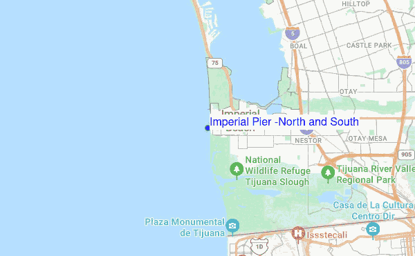 Imperial Pier (North and South) 48 hour detailed Surf Forecast