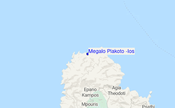 Megalo Plakoto (Ios) 48 hour detailed Surf Forecast