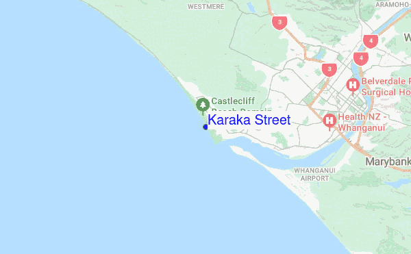 Karaka Street 48 hour detailed Surf Forecast