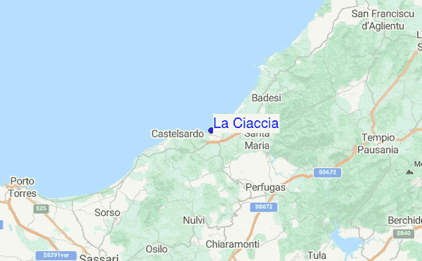 La Ciaccia Surf Forecast and Surf Reports (Sardinia, Italy)