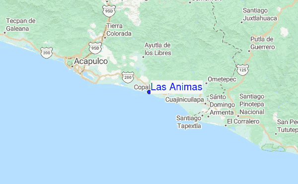 Las Animas Surf Forecast and Surf Reports (Guerrero, Mexico)