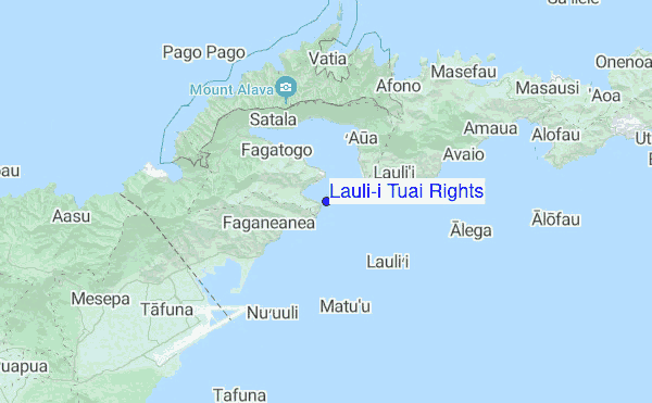Lauli'i Tuai Rights 48 hour detailed Surf Forecast
