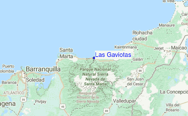 Las Gaviotas Surf Forecast and Surf Reports (Caribbean, Colombia)