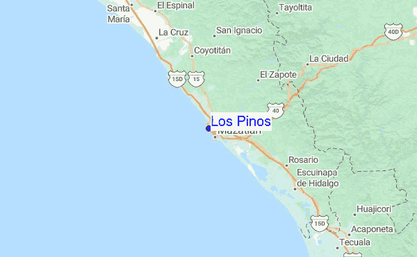 Pinos Zacatecas Mexico Map