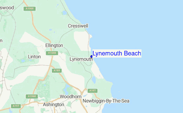 Lynemouth Beach 48 hour detailed Surf Forecast