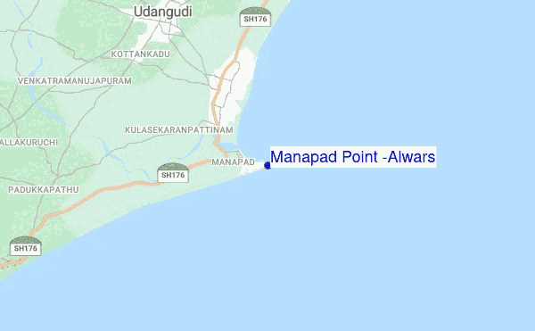 Manapad Point (Alwars) 48 hour detailed Surf Forecast