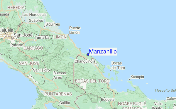 Manzanillo Surf Forecast and Surf Reports (Limon, Costa Rica)