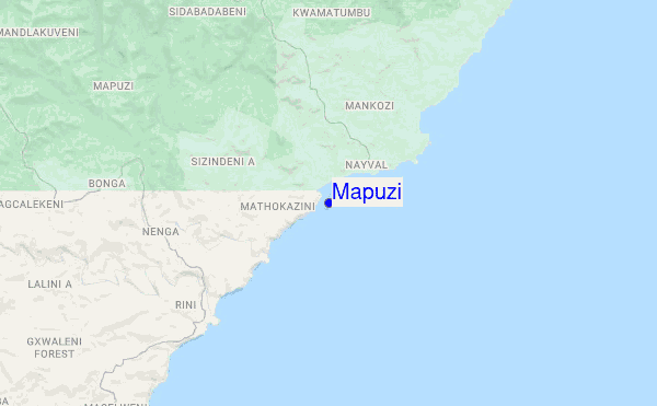 Mapuzi 48 hour detailed Surf Forecast
