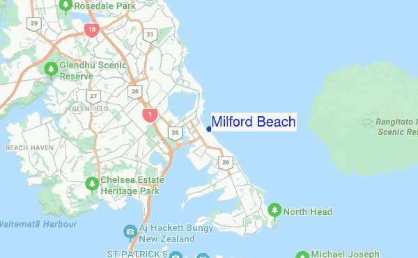 Milford Beach Surf Forecast and Surf Reports (Auckland, New Zealand)