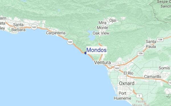 Mondos Surf Forecast and Surf Reports (CAL - Ventura, USA)