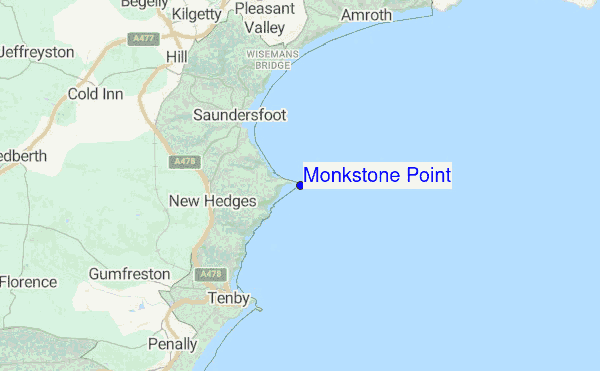 Monkstone Point 48 hour detailed Surf Forecast
