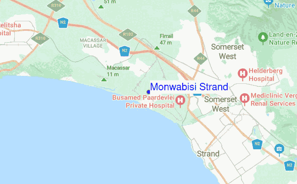 Monwabisi Strand Surf Forecast and Surf Report