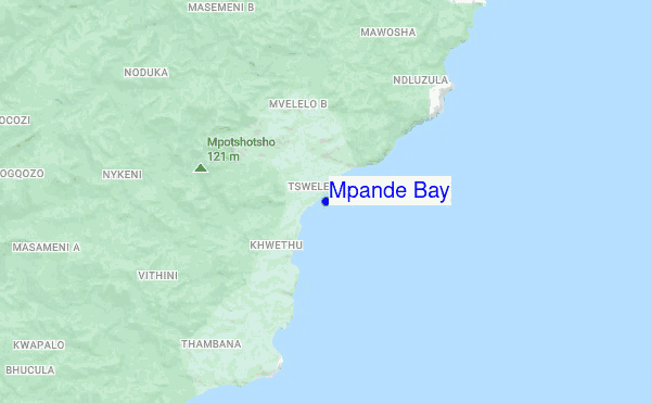 Mpande Bay 48 hour detailed Surf Forecast