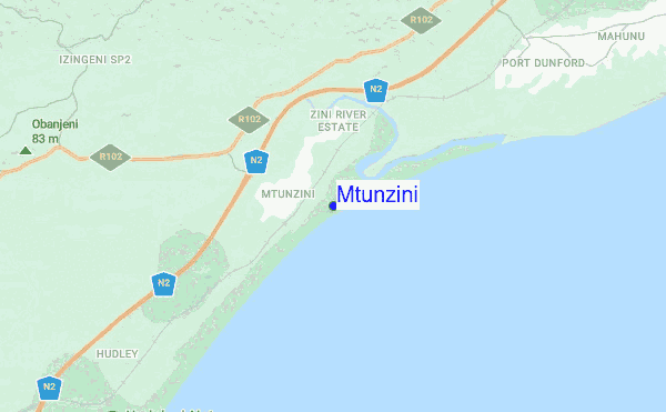 Mtunzini 48 hour detailed Surf Forecast