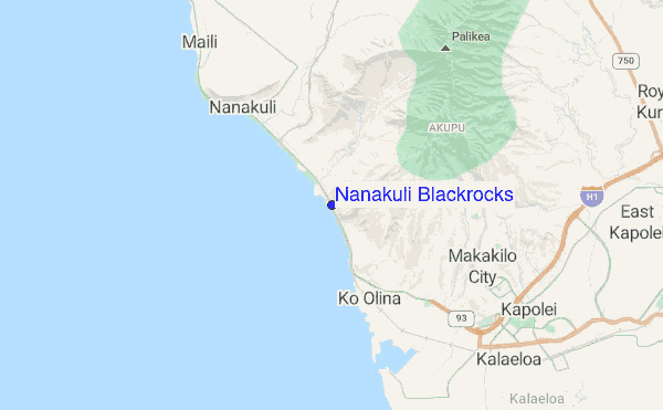 Nanakuli Blackrocks Surf Forecast and Surf Report