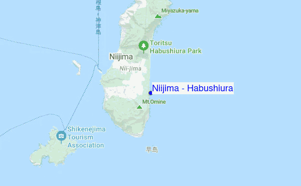 Niijima - Habushiura Surf Forecast and Surf Report