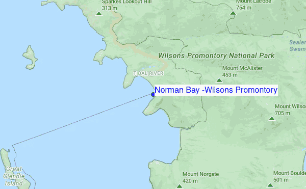 Norman Bay (Wilsons Promontory) Surf Forecast and Surf Report