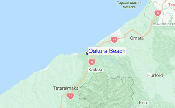 Oakura Beach Surf Forecast and Surf Report