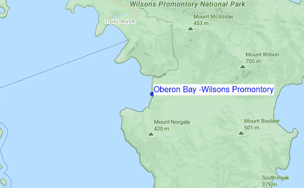 Oberon Bay (Wilsons Promontory) Surf Forecast and Surf Report